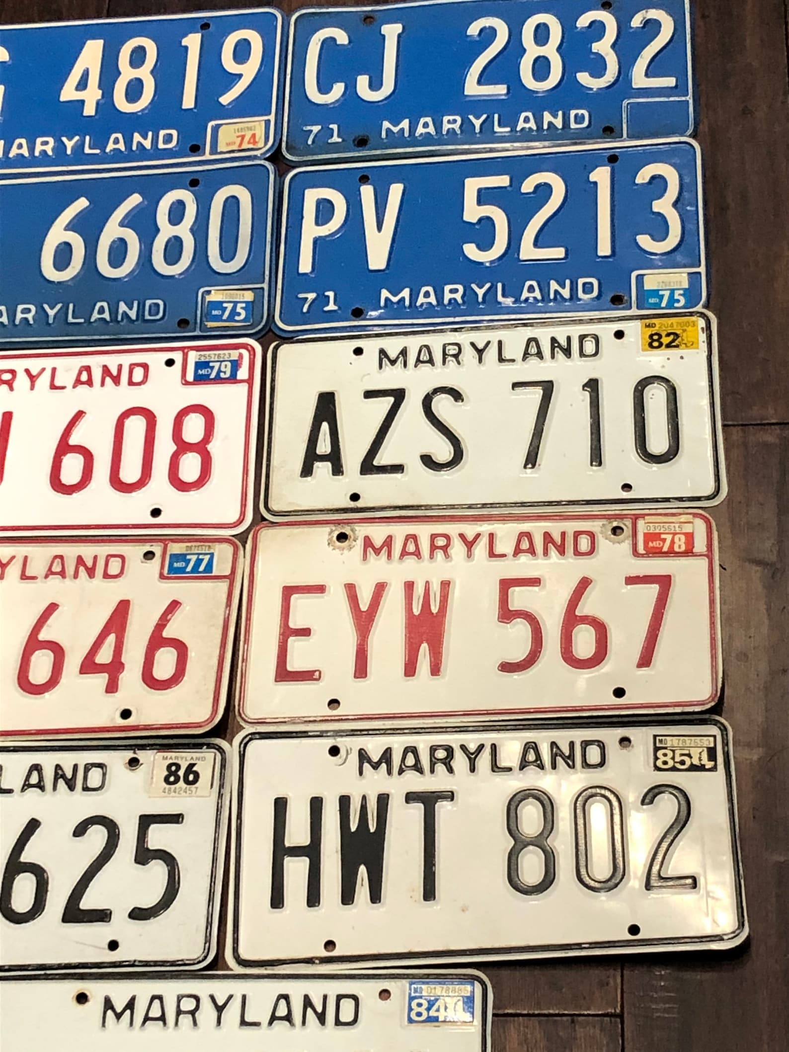 Maryland License Plates Your Choice vintage Maryland License | Etsy
