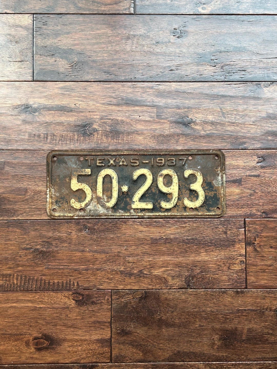 License Plate Texas 1937, Vintage Texas License Plate 1937, Vintage ...
