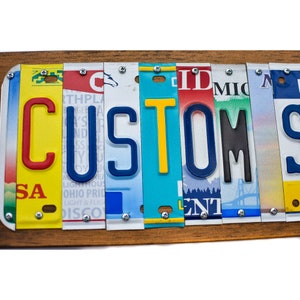 Custom License Plate Signs, Personalized Gift Anniversary, Custom Gift ...