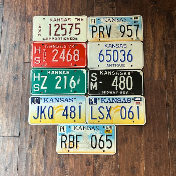 Kansas License Plate - Etsy