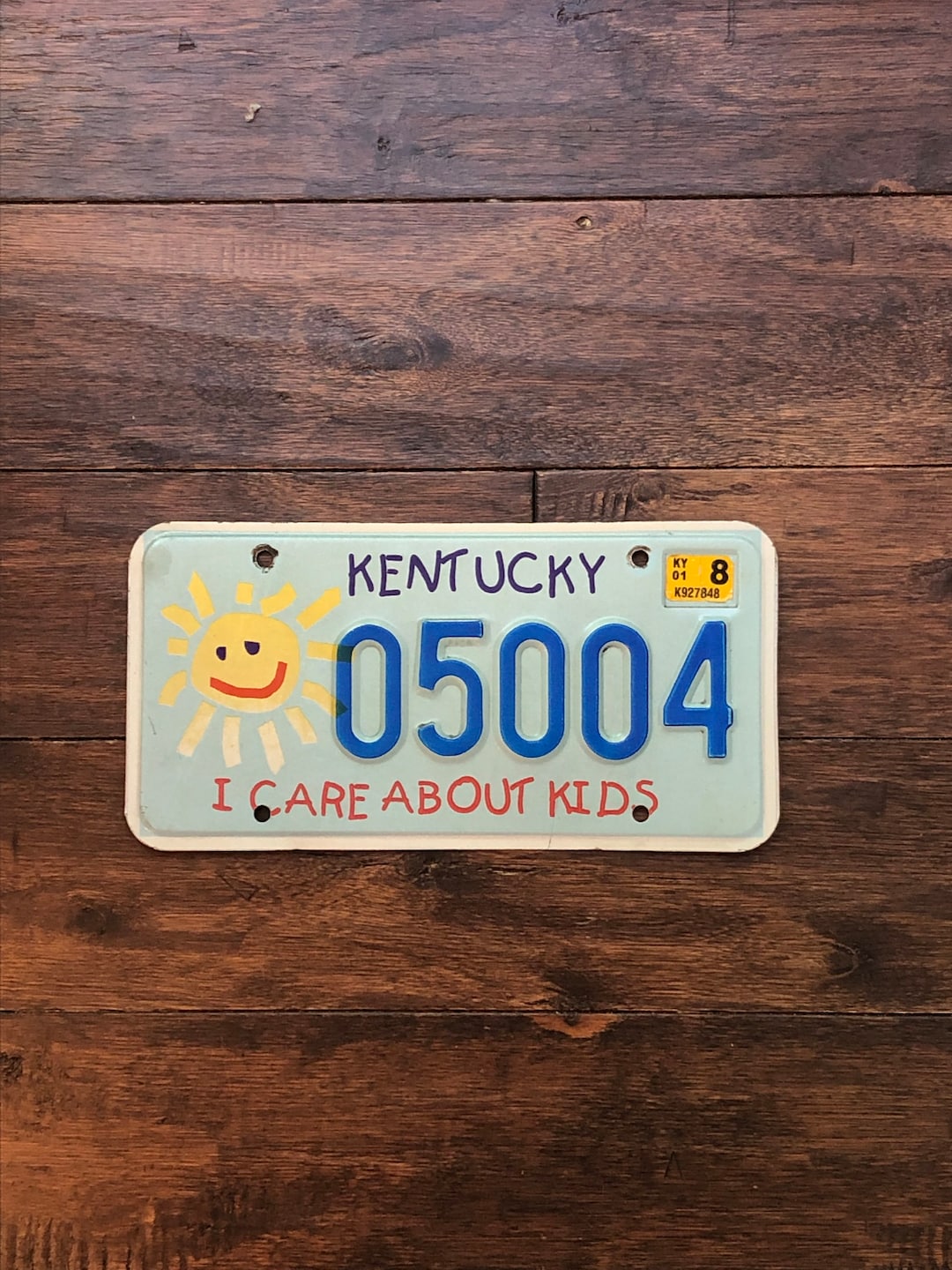 License Plate Kentucky I Care About Kids, 2001 Kentucky License Plate I ...