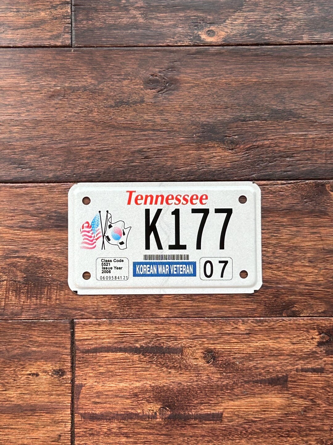 License Plate Motorcycle Tennessee, Korean War Veteran License Plate ...