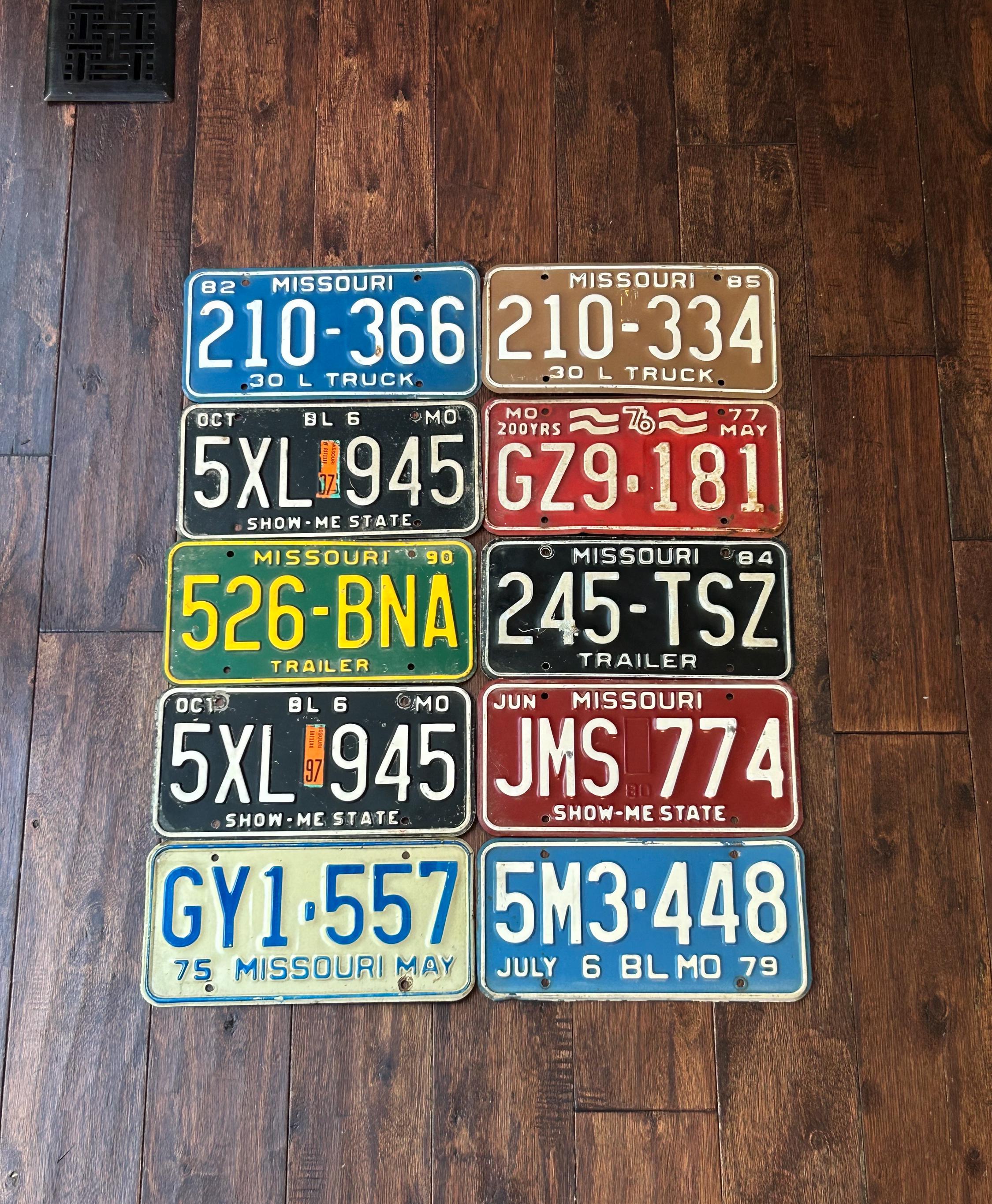 Missouri Choice of License Plate, Pick Your Plate, License Plates ...
