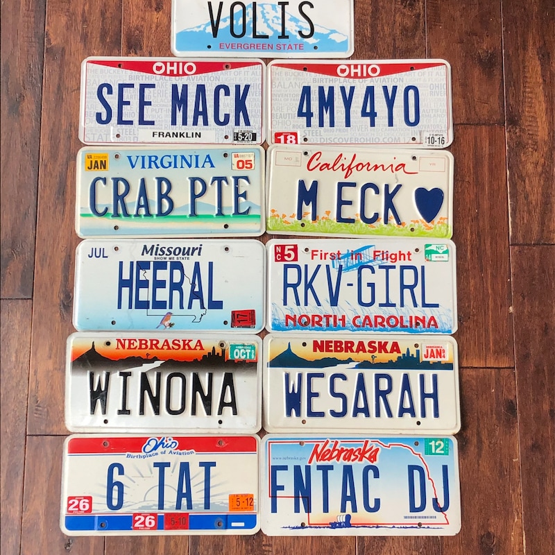 Vanity License Plate - Etsy