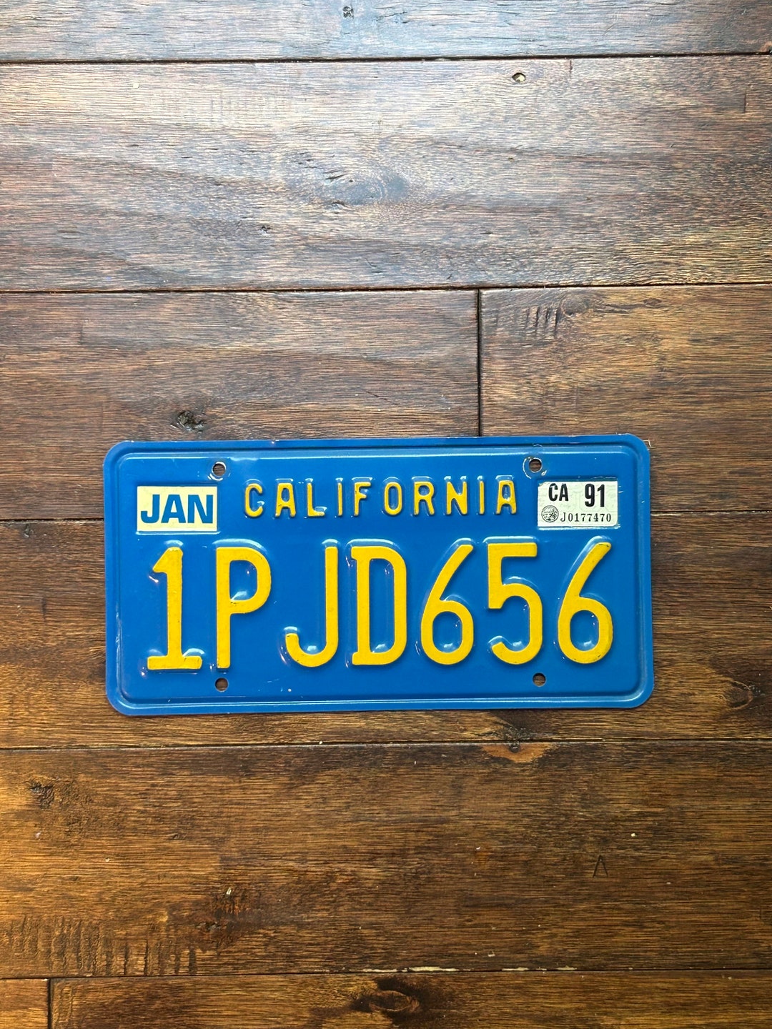 License Plate California 1980s Original, Vintage California License ...