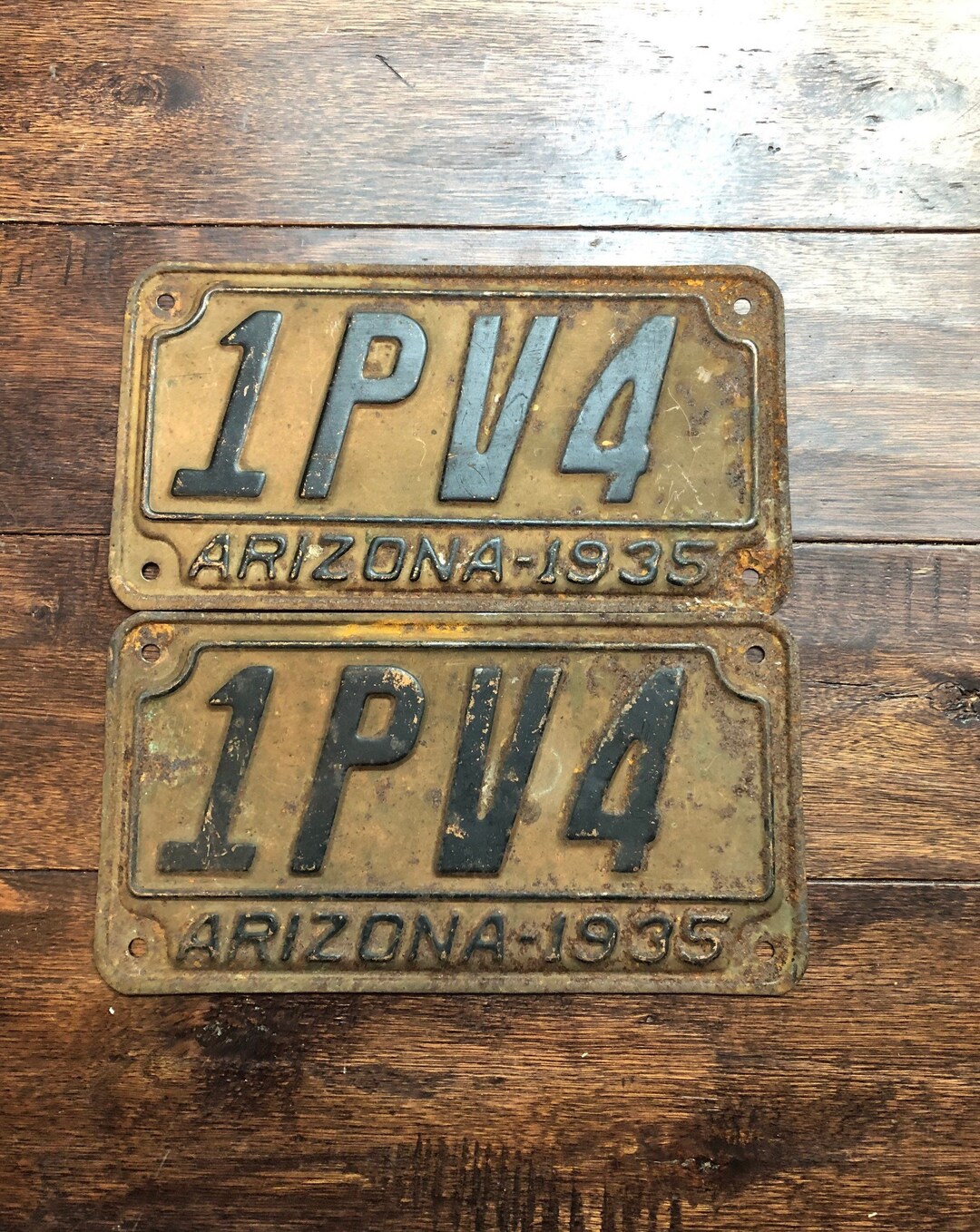 License Plate Pair Arizona 1935, Arizona 1935 License Plate Pair ...