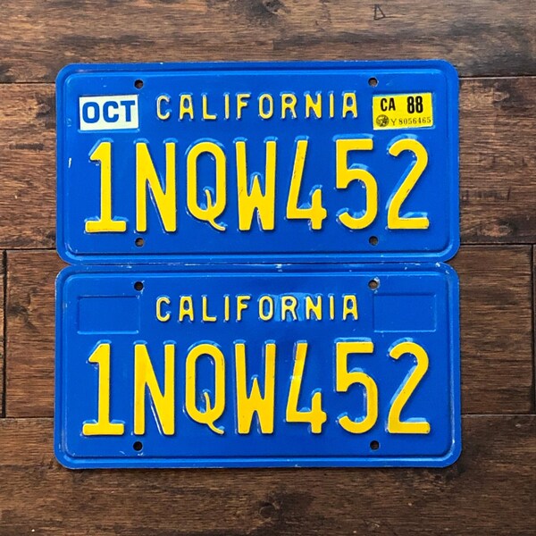 California Blue License Plates - Etsy