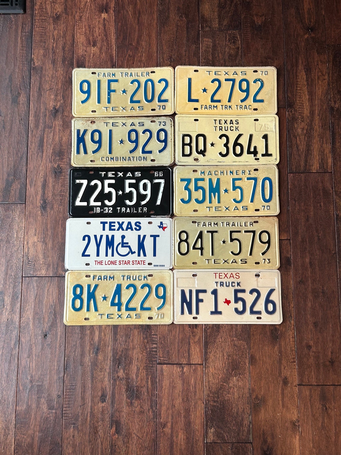 Texas License Plates Your Choice, Vintage Texas License Plates, 1966 ...