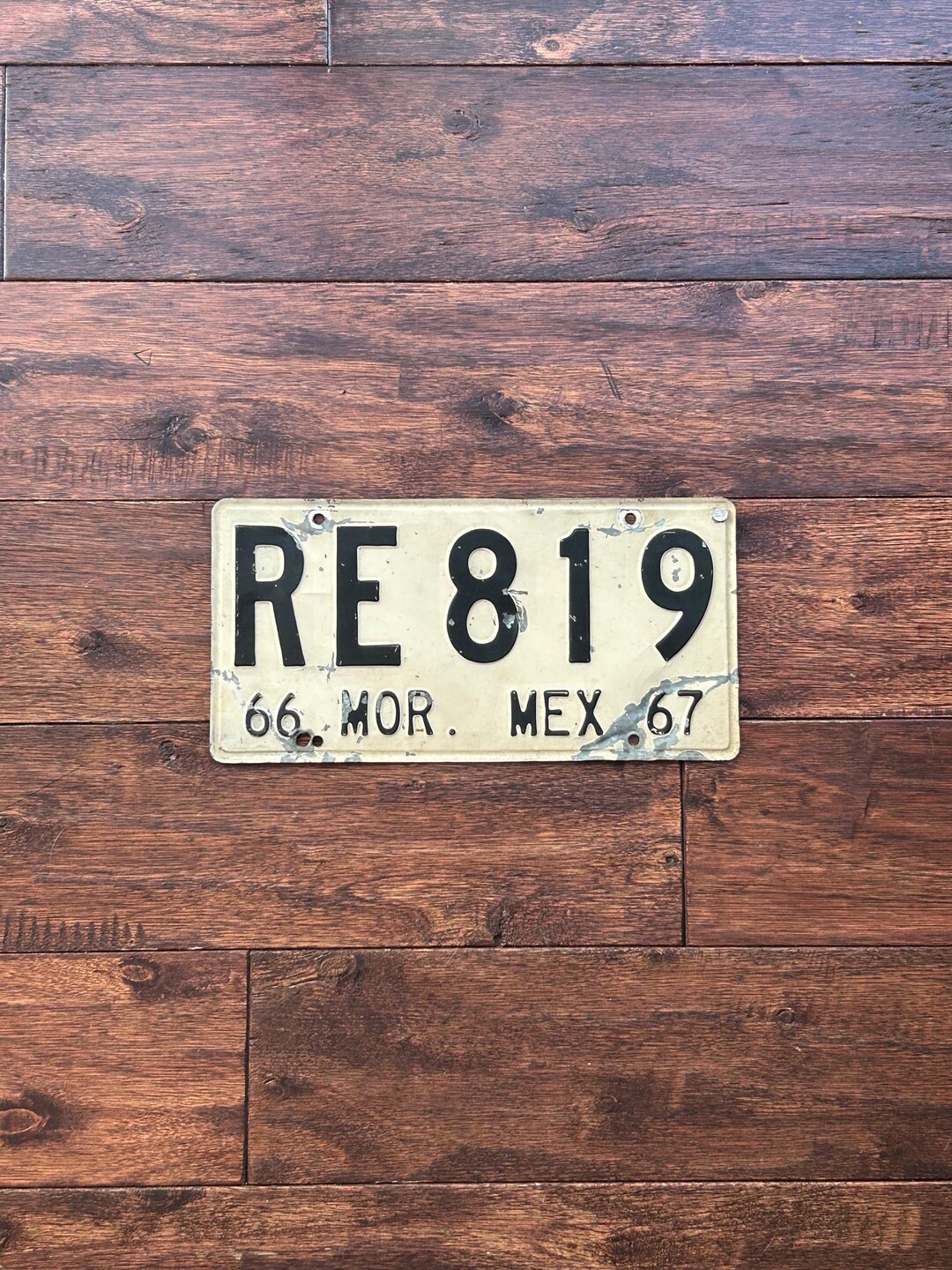 License Plate Mexico 1966 1967, Old Mexico License Plate 1960s, Mexico ...