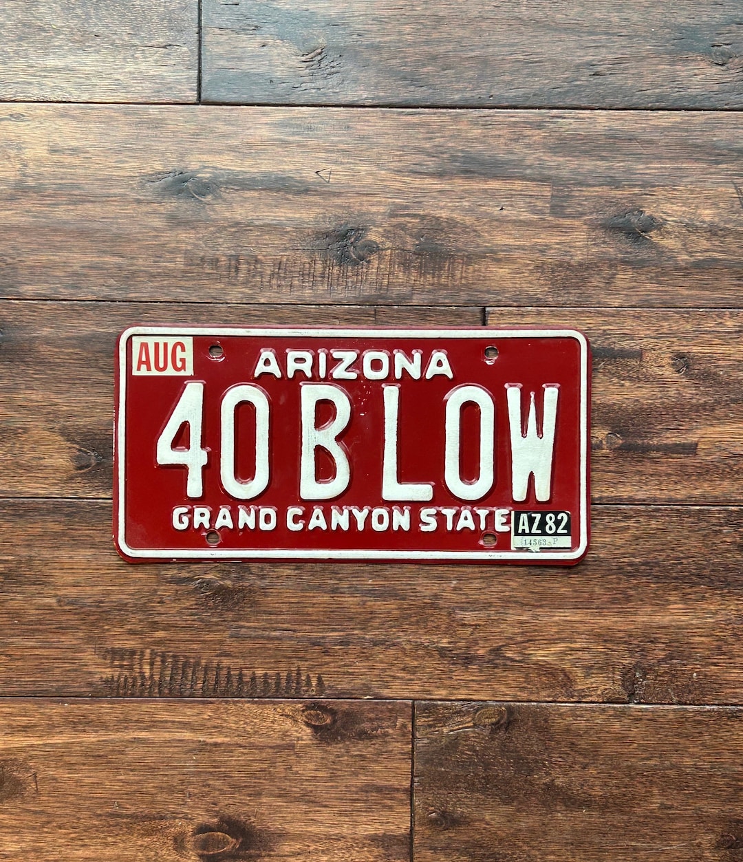 License Plate Arizona 1980s Vanity40 B Low Vintage - Etsy