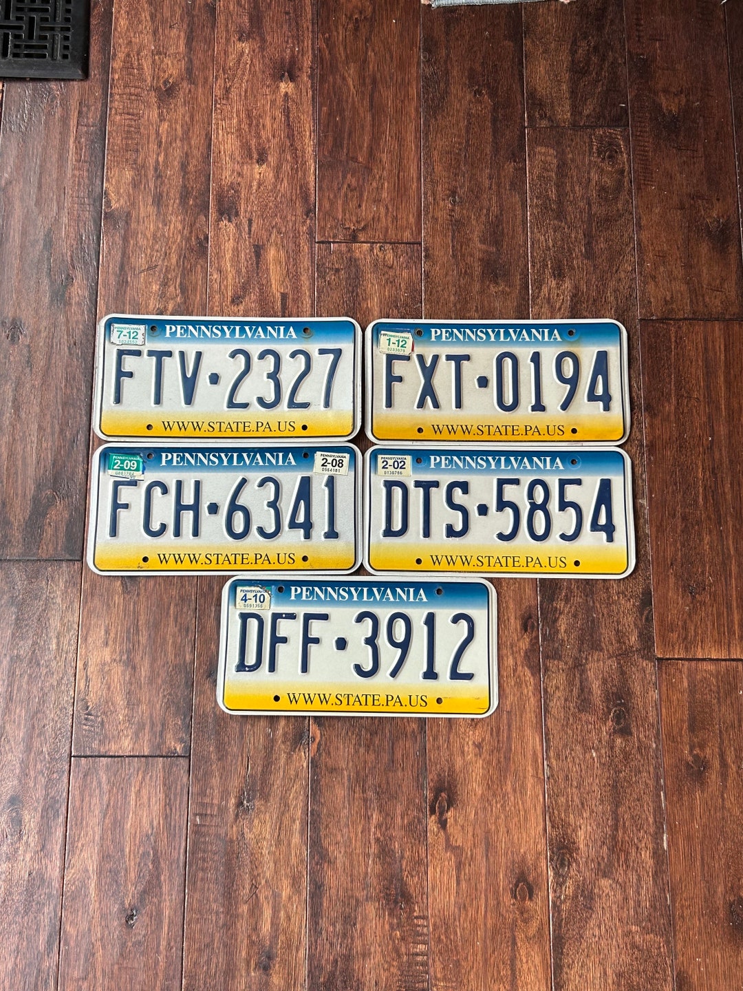 License Plate Choice Rusty Worn Out Pennsylvania, 2002 2008 2010 2012 ...