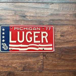 License Plate Michigan Vanity, Vintage Michigan License Plate Vanity ...