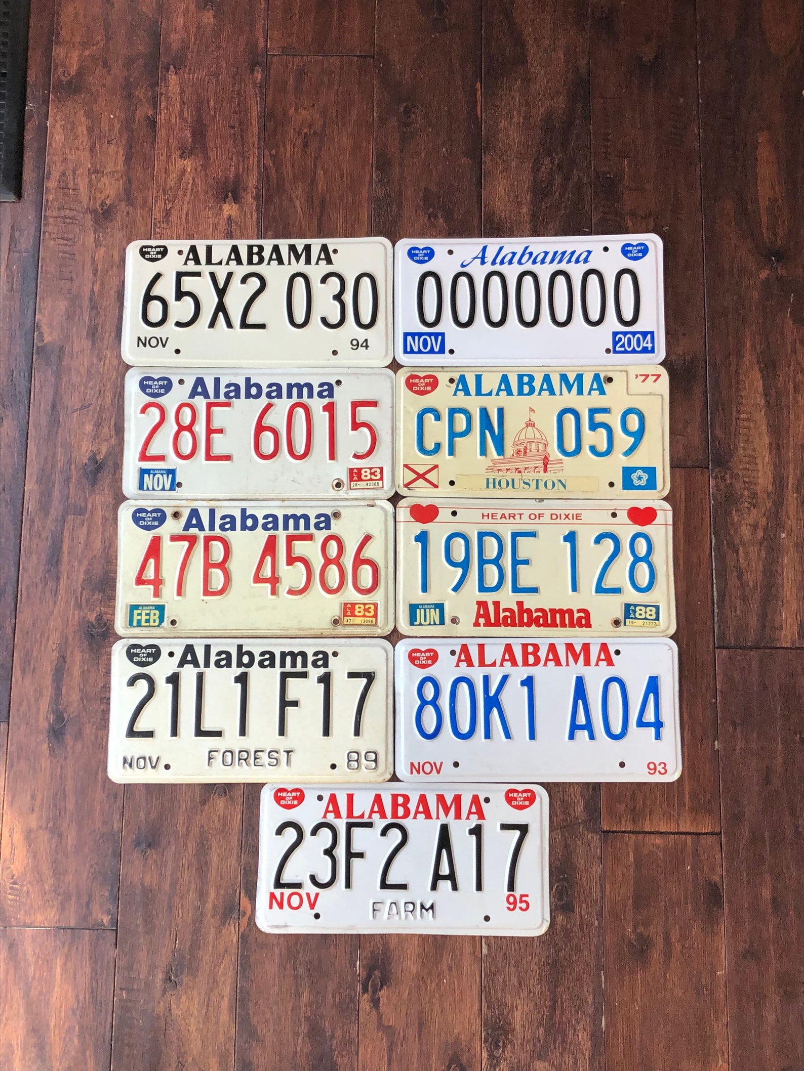 Alabama License Plates Your Choice, Vintage Alabama License Plates 1977 ...