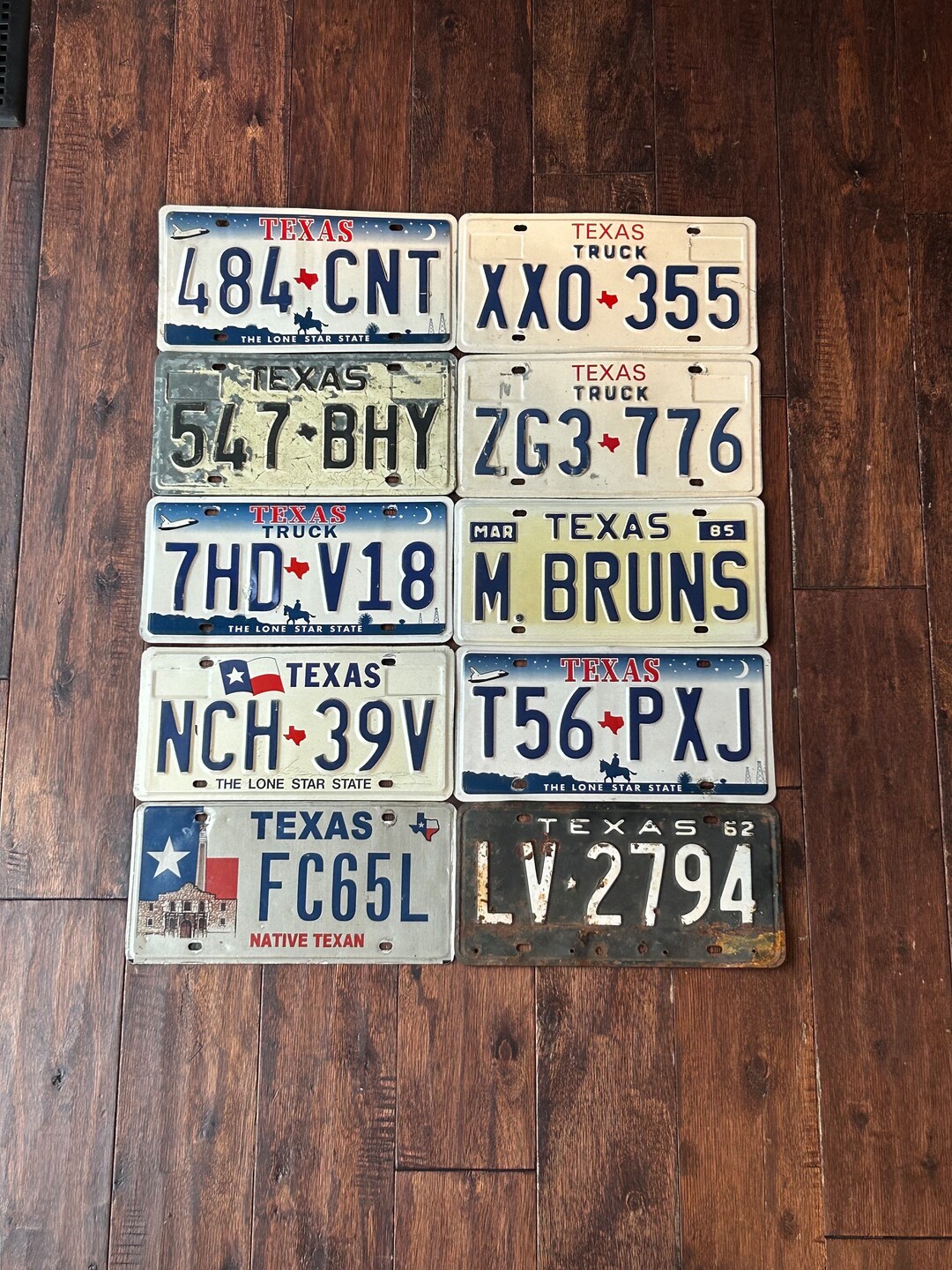 Texas License Plates Your Choice, Vintage Texas License Plates, 1980s ...