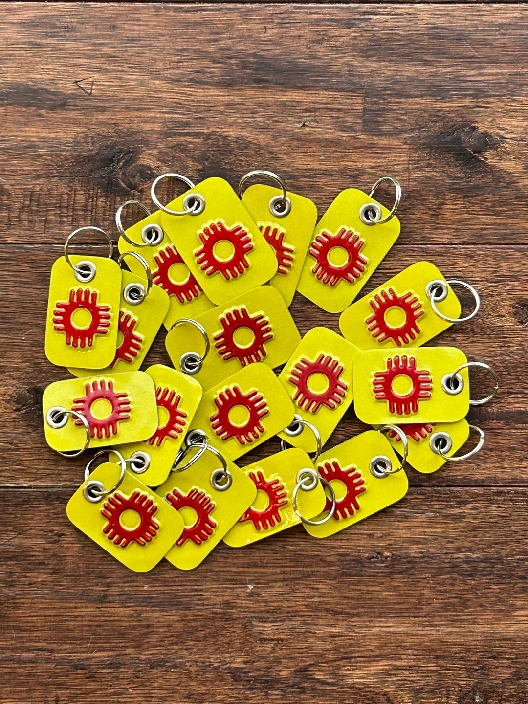 License Plate New Mexico Keychain, Zia New Mexico Keychain, New Mexico ...