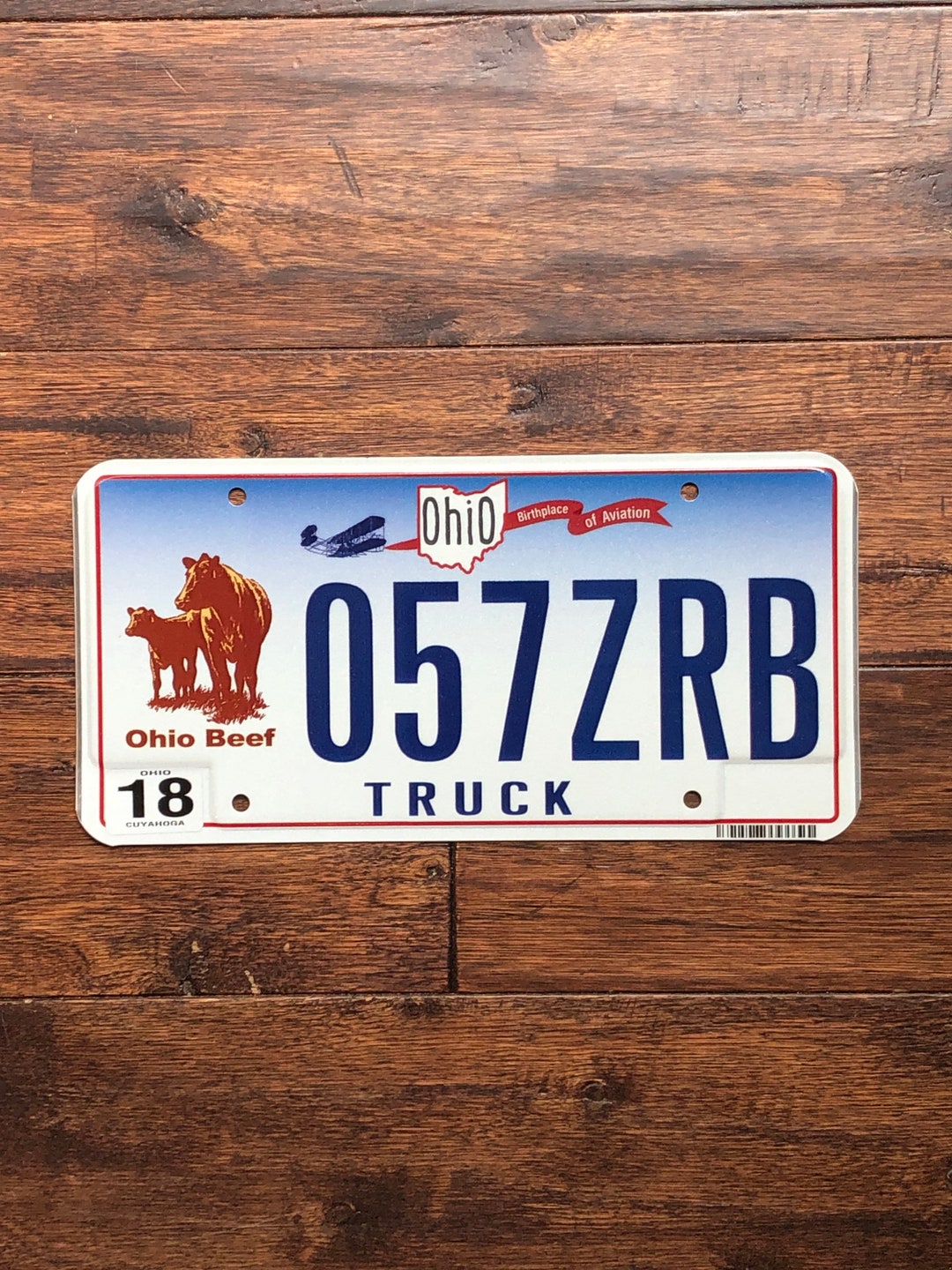 License Plate Ohio Beef Cows, Ohio Specialty License Plate Ohio Beef ...