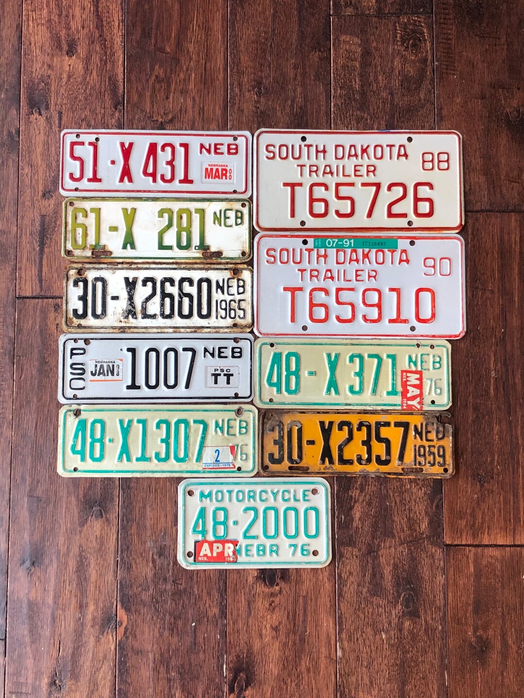 License Plates Your Choice Trailer Motorcycle, Minnesota South Dakota ...