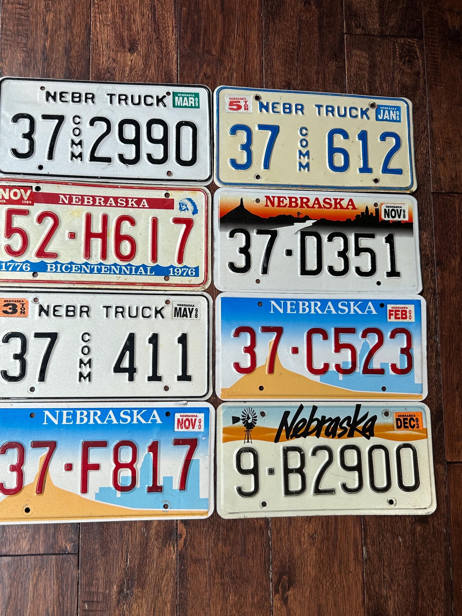Nebraska License Plates Your Choice, Vintage Nebraska License Plates ...