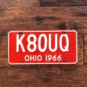 License Plate Ohio 1966 Ham Radio, Ham Radio License Plate Ohio 1966 ...