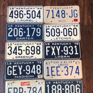 Kentucky Choice of License Plate, Pick Your Plate, License Plates ...