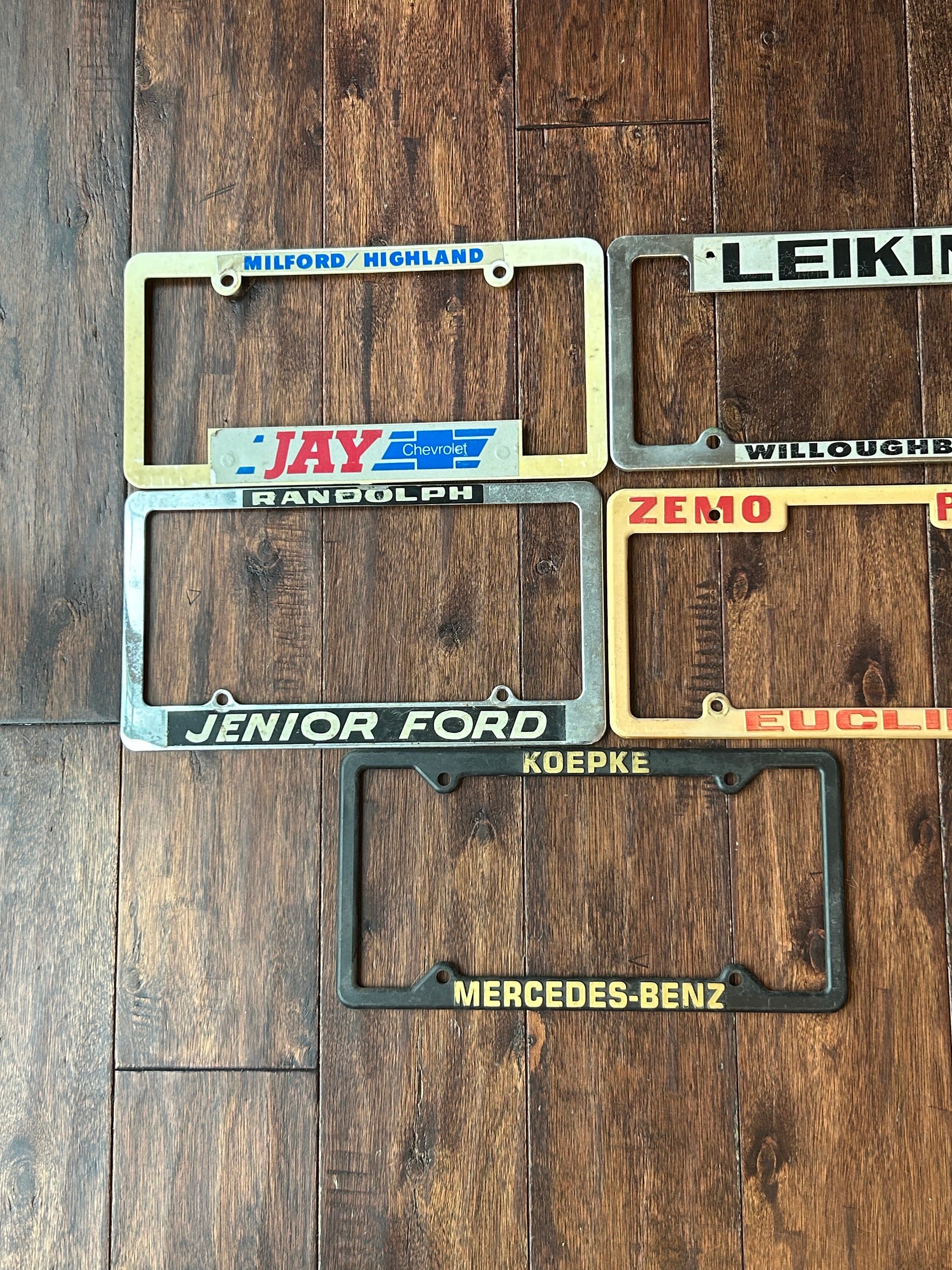 License Plate Dealership Frames, Lot of 5 Old Dealership Frames ...