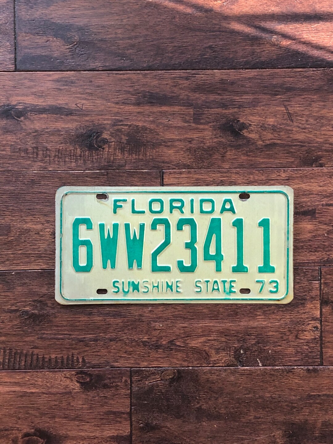 License Plate Florida 1973, Florida License Plate Palm Beach County ...