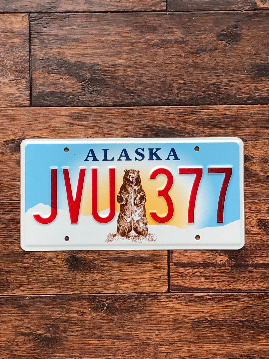 Alaska Bear License Plate, License Plate Alaska, Vintage Alaska, Alaska ...