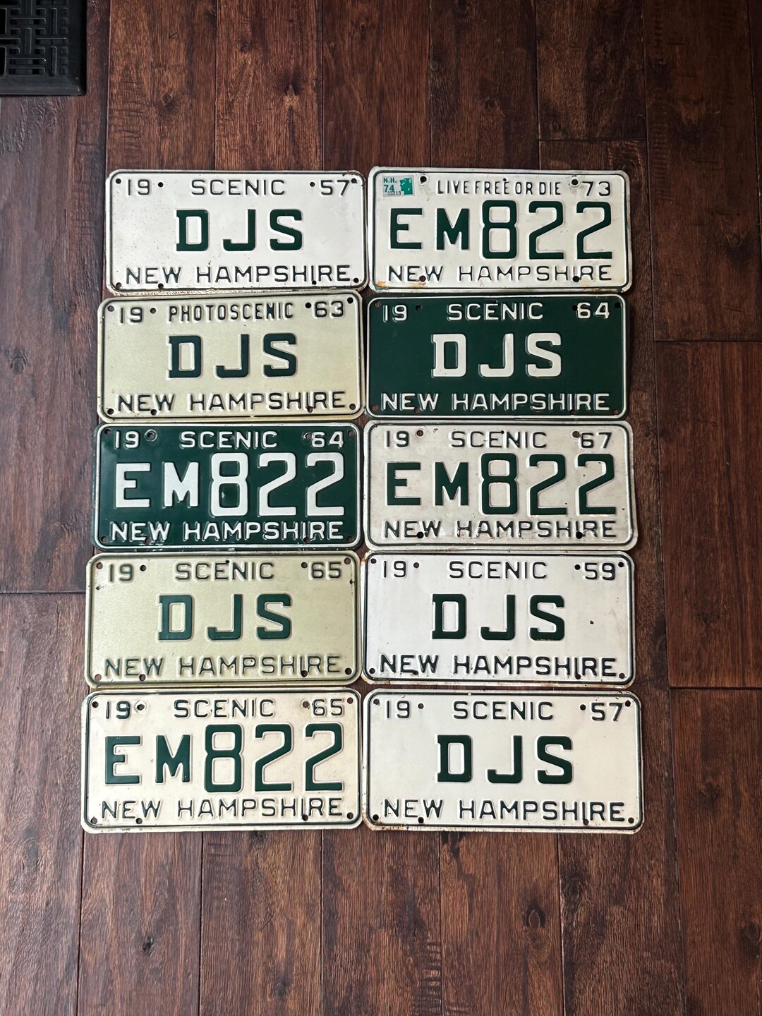 Vintage License Plates New Hampshire, Old License Plates, New Hampshire ...