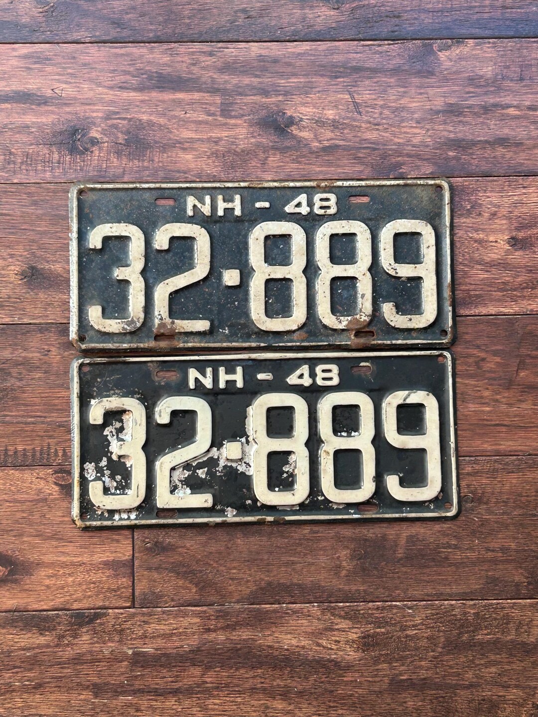 License Plates New Hampshire, License Plate Pair 1948, New Hampshire ...