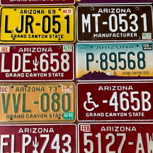 Arizona Choice of License Plate, Pick Your Plate, Arizona License ...