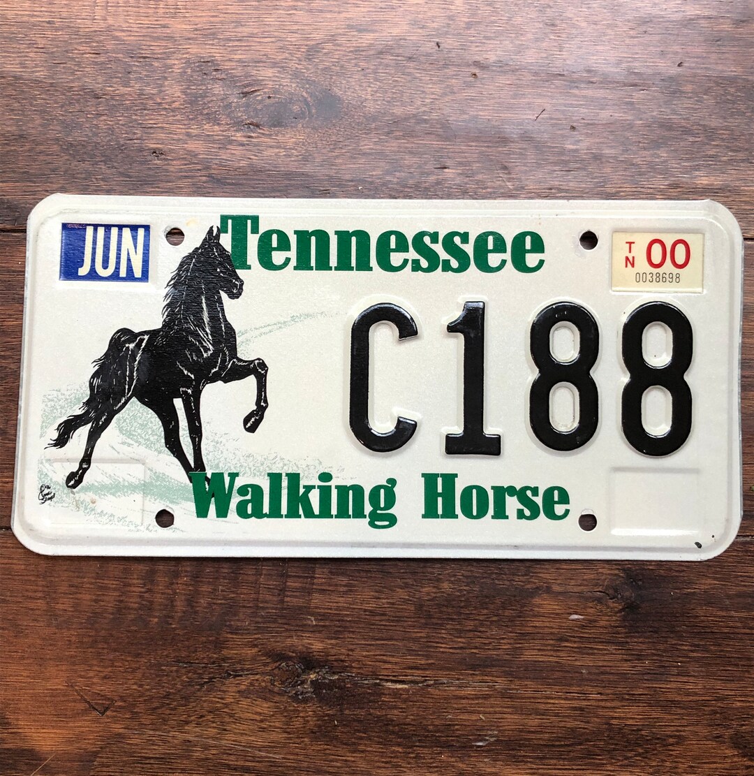 License Plate Tennessee Walking Horse 2000 Tennessee Horse - Etsy