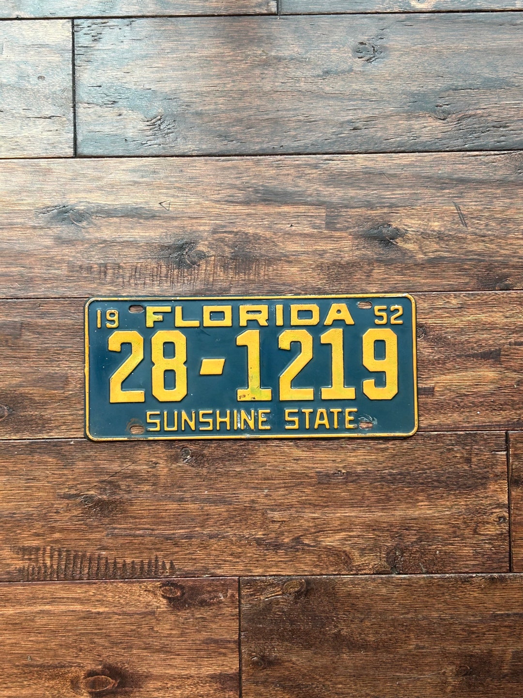 License Plate Florida 1952, Florida License Plate Pasco County, Florida ...
