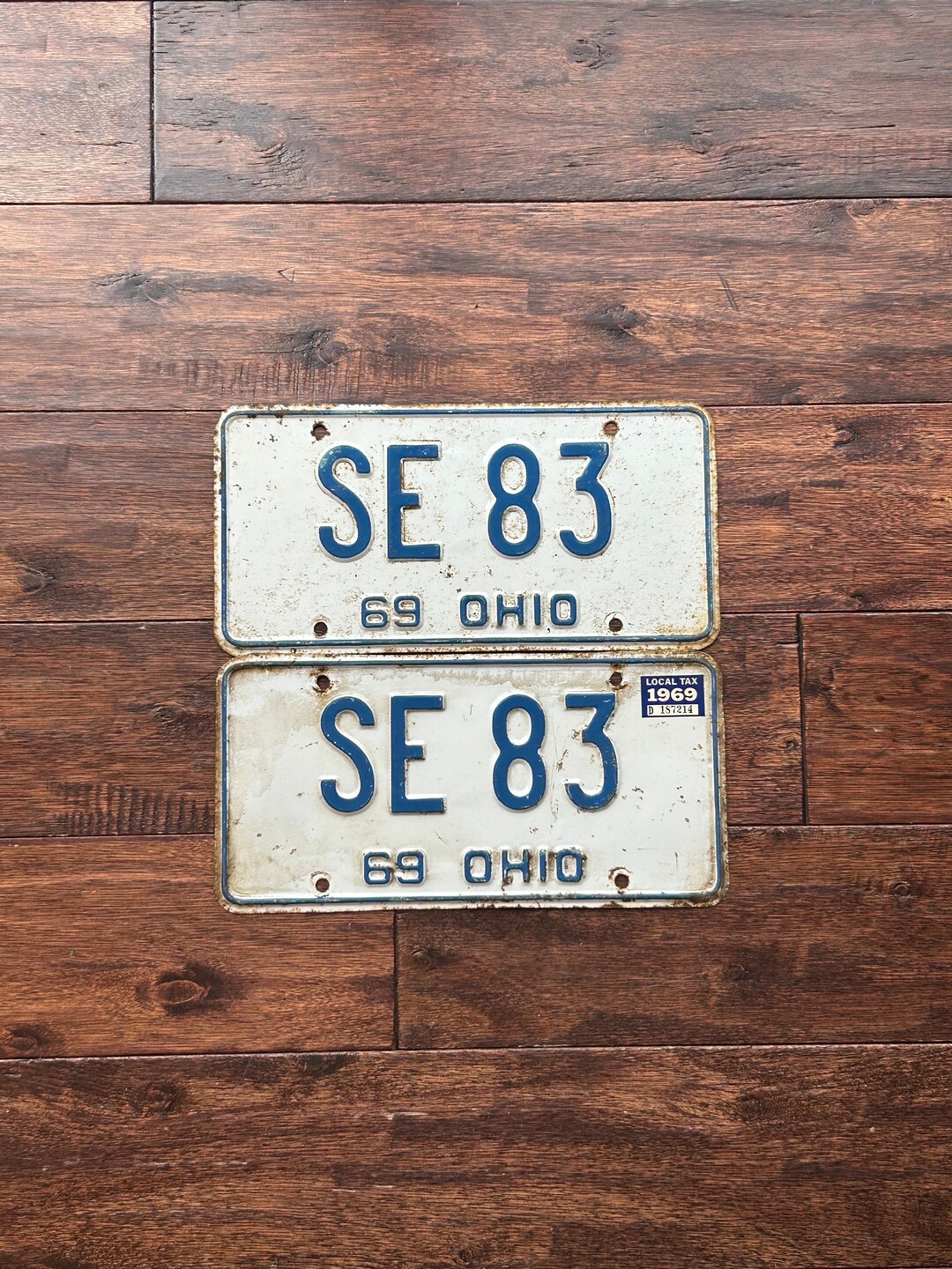 License Plate Pair Ohio 1969, Vintage License Plates, License Plate ...