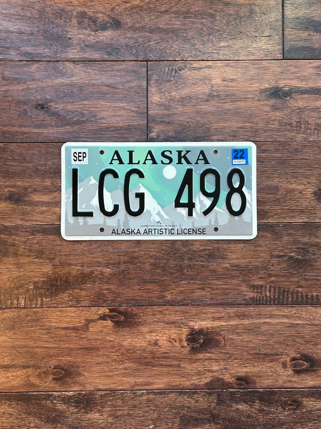 Alaska Artistic License Plate, Alaska License Plate, Alaska Artistic ...