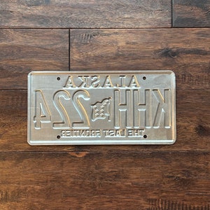 Alaska Last Frontier License Plate License Plate Alaska - Etsy