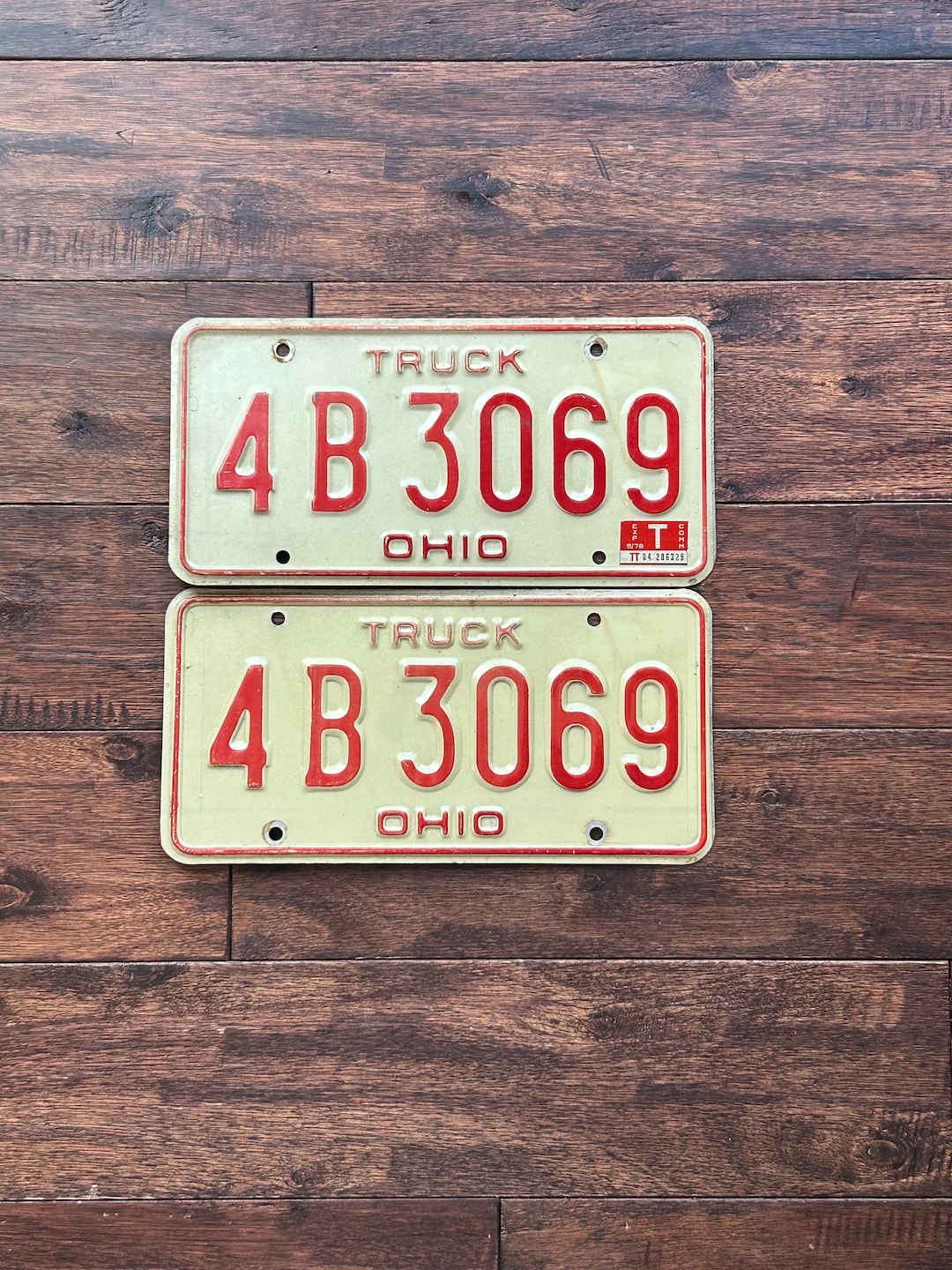 Ohio License Plates Truck, 1978 Ohio Truck License Plate Pair, Vintage ...
