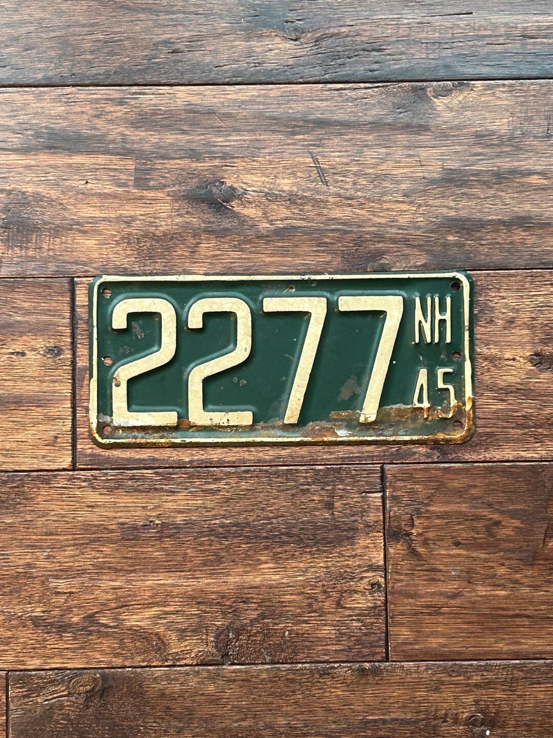 License Plate Boat New Hampshire 1945, Old Boat License Plate, New ...