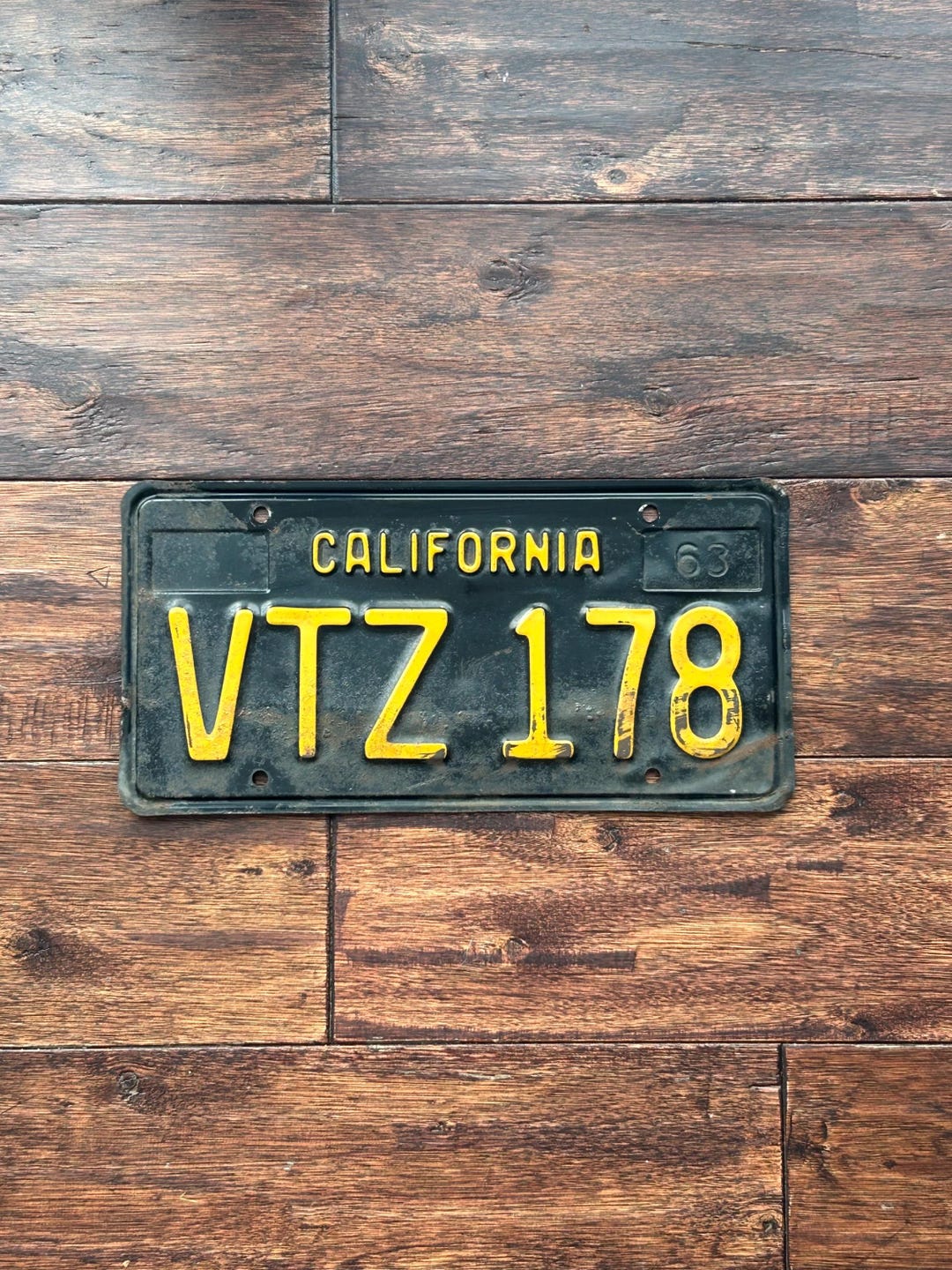 License Plate California, California License Plate 1963, Old California ...