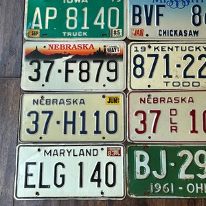 License Plate Choice Rusty Worn Out, All Authentic License Plates Utah ...