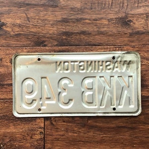License Plate Washington 1990-vintage Washington License Plate - Etsy