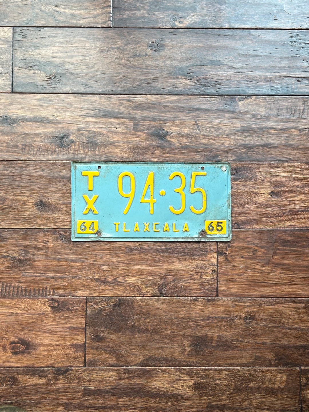 License Plate Mexico 1964 1965, Old Mexico License Plate 1960s, Mexico ...