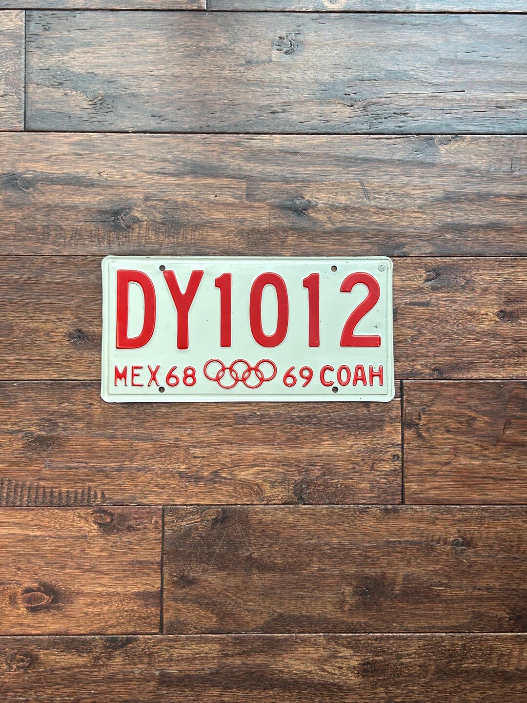 License Plate Mexico 1968 1969, Old Mexico License Plate 1960s, Mexico ...