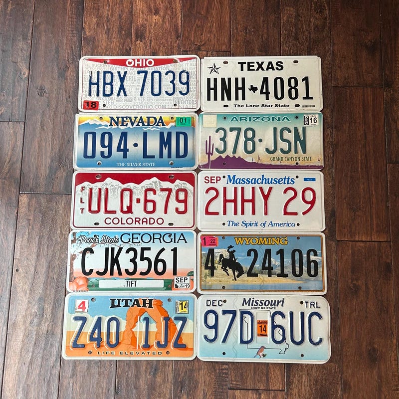 Upcycled License Plates - Etsy