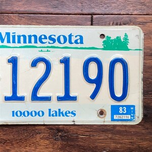 License Plate Minnesota Firefighter 1983, Firefighter License Plate ...