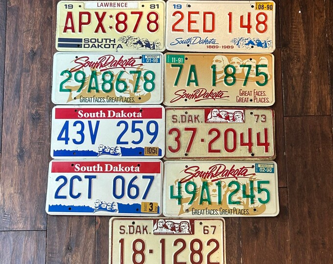 South Dakota Choice of License Plate, Pick Your Plate, License Plates ...