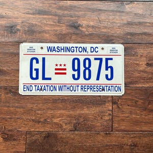 License Plate Washington Dc, District of Columbia License Plate 2020s ...