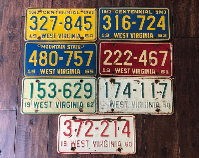 West Virginia Choice of License Plate, Pick Your Plate, West Virginia ...
