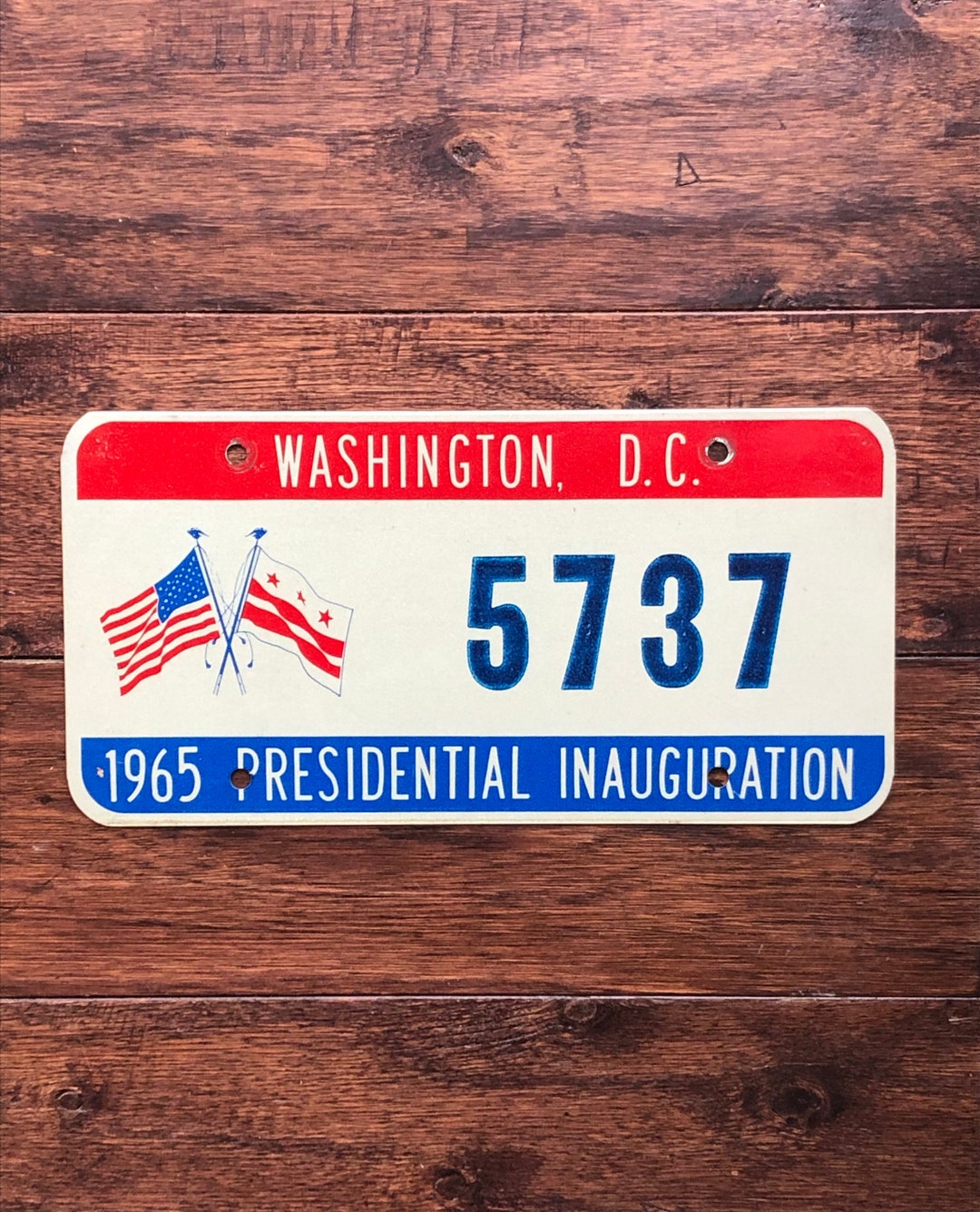 License Plate Washington DC Presidential Inauguration 1965, Washington ...