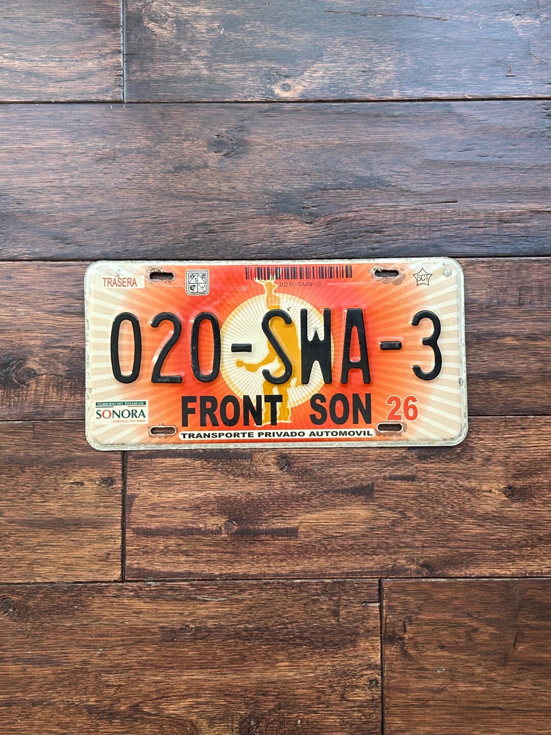 License Plate Mexico, Mexico License Plate, Sonora Mexico License Plate ...