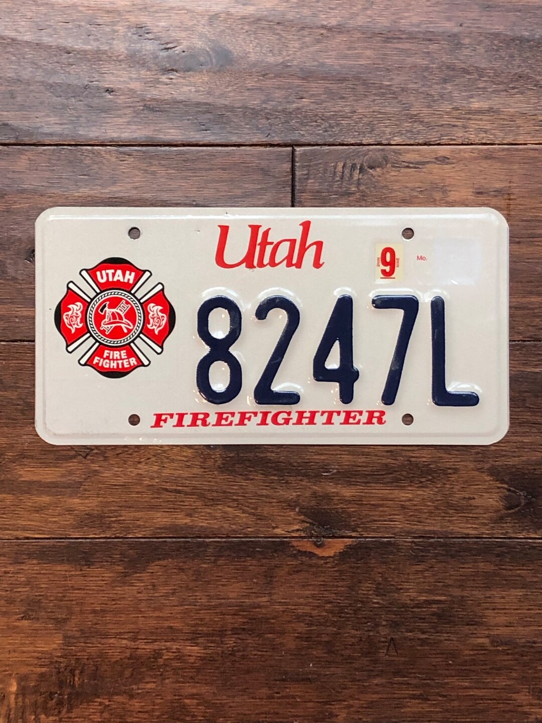 License Plate Utah Firefighter, Firefighter License Plate Utah, License ...